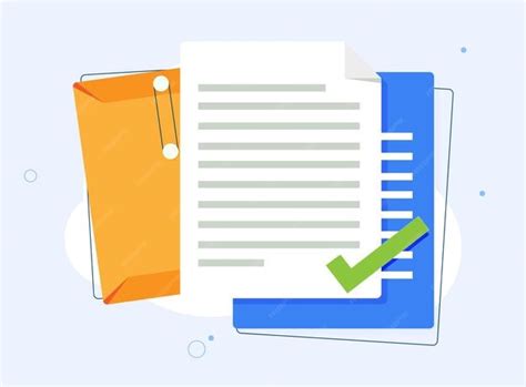 Premium Vector Document File With Check Mark Concept Flat Vector Illustration