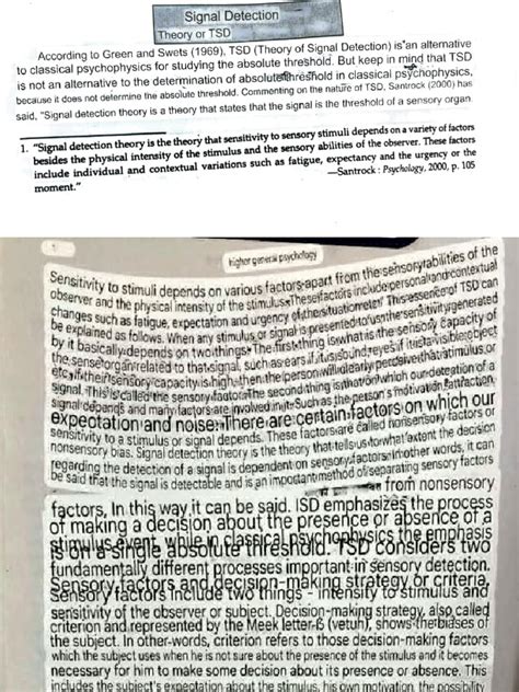 Signal Detection Theory English Pdf Receiver Operating Characteristic Psychological Concepts