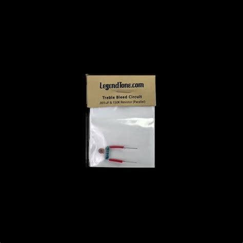 2x Treble Bleed Circuits Parallel 001uf And 150k Resistor For Single Coils Legend Tone