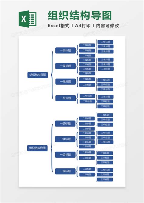 组织结构可视化execlexcel模板下载 熊猫办公