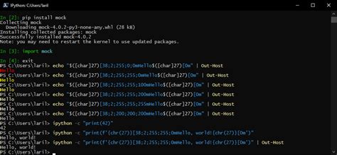 24 bit ansi colours work in terminal but python ignores them why