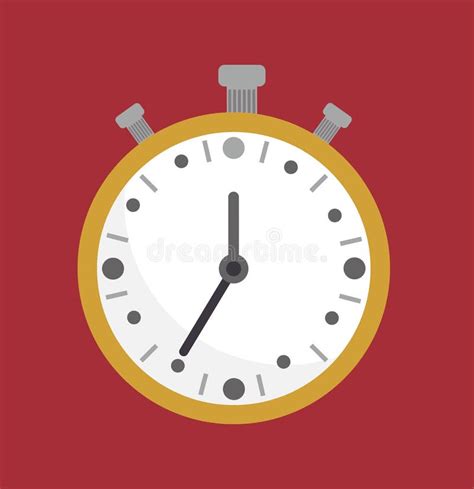 Analog Timer Flipboard Template Vector Illustration Stock Vector