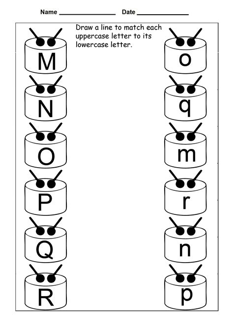 Write Upper And Lowercase Letters Worksheets