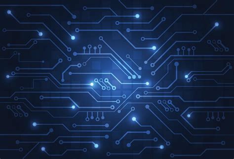 Abstract Digital Background With Technology Circuit Board Texture Electronic Motherboard