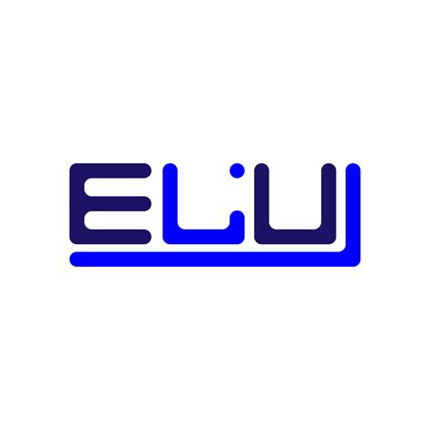 Elu Letter Logo Creative Design With Vector Graphic Elu Simple And