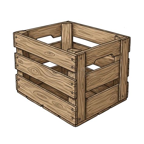 Crate Drawing Stock Illustrations 3 673 Crate Drawing Stock