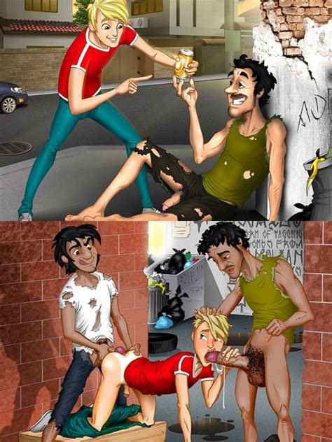 Rule 34 Anal Sex Back Alley Beer Beer Can Exhibitionism Fellatio Gay Hobo Homeless Human Male