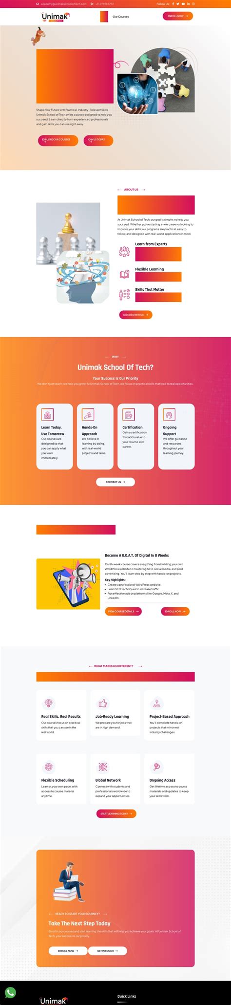 Ppt Join Unimak School Of Tech For Advanced Digital Marketing And Wordpress Courses Powerpoint