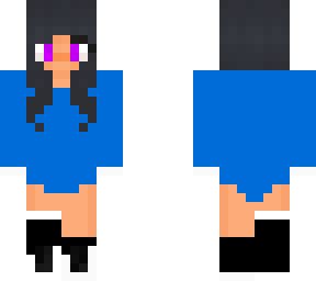Aphmau But Blue In A Cute Way Minecraft Skin