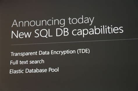 Ms Elastic Sql Db Pools Microsoft Announced Its New Azure Sql Database Elastic Databases