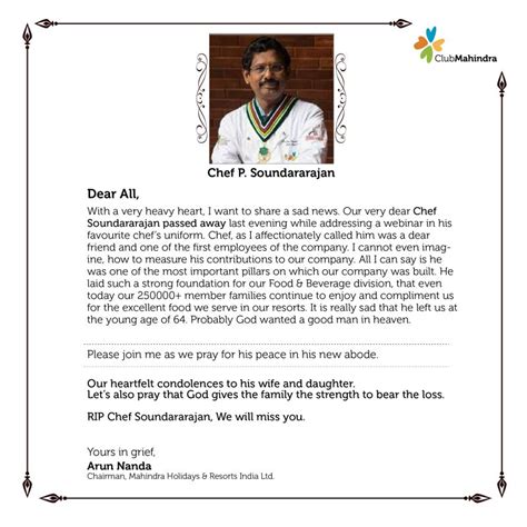 mahindra holidays and resorts india limited on linkedin a heartfelt