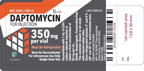 Daptomycin Injection Fda Prescribing Information Side Effects And Uses