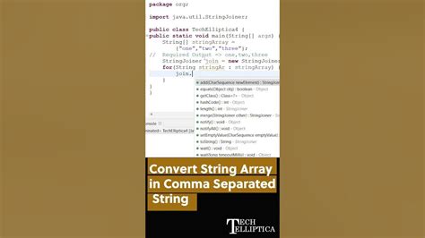 Convert Array Into Comma Separated String Java Interviewtips