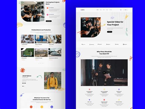 Video Production Ui Template Website By Elmous Your Digital Partner On Dribbble