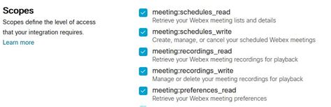 generar token con oauth para integraciones de webex cisco community
