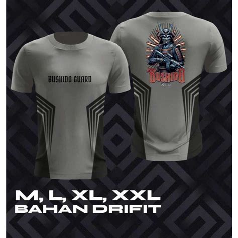 Bushido Guar Design Screen Printed T Shirt Newest Drifit Sports Jersey