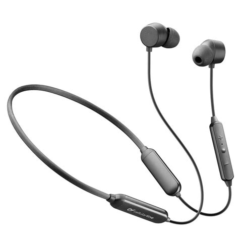 Bluetooth Earphones In Ear Neckband Flexible Universal Black