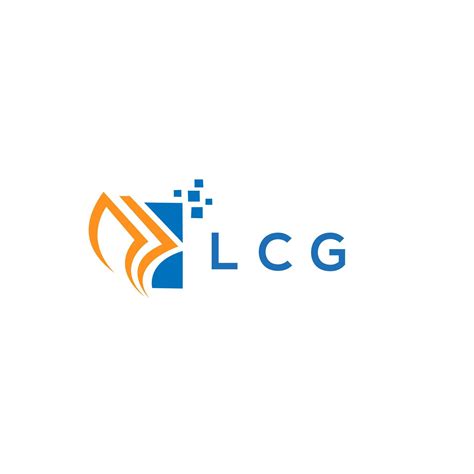 Lcg Credit Repair Accounting Logo Design On White Background Lcg Creative Initials Growth Graph