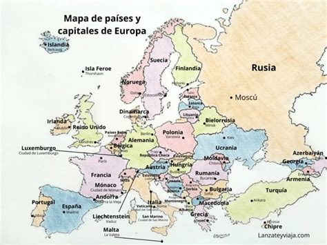 ⊛ Mapa De Europa Político Mapa Político De Europa Para Imprimir Qkedya