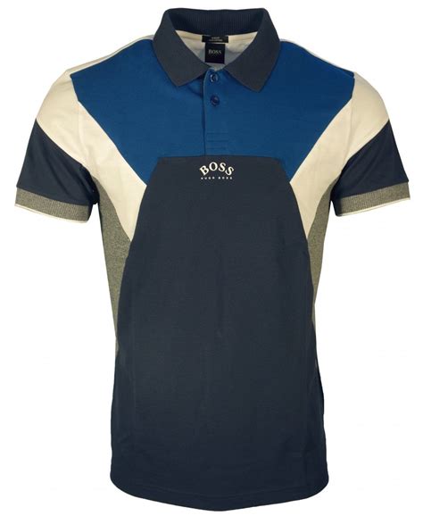 Hugo Boss Polo Panel Detail Logo Front 50457042 Paule 1