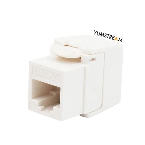 Toolless Rj45 Mini Type Utp 8p8c Black Keystone Tooless Jack Cat6a Rj45