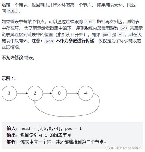 Leetcode42 环形链表 Ii Csdn博客