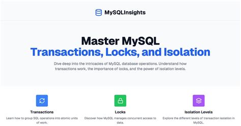 🚀 Mastering Transactions Locks And Isolation In Mysql A Deep Dive