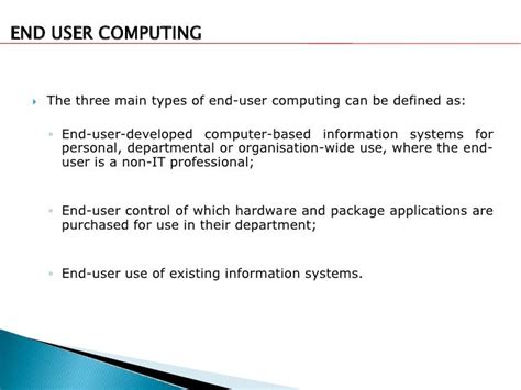 End User Computing