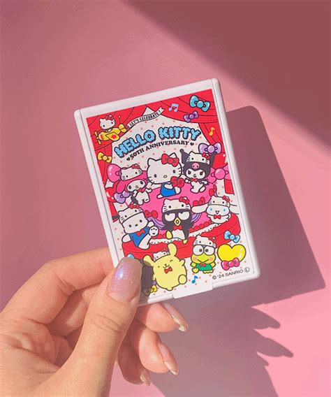 💝일본정품💝 키티거울 산리오 키티 스탠드거울 미니거울 파우치 에이블리