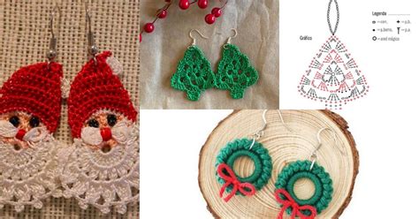 Diy Crochet Earrings For Christmas Patterns And Designs