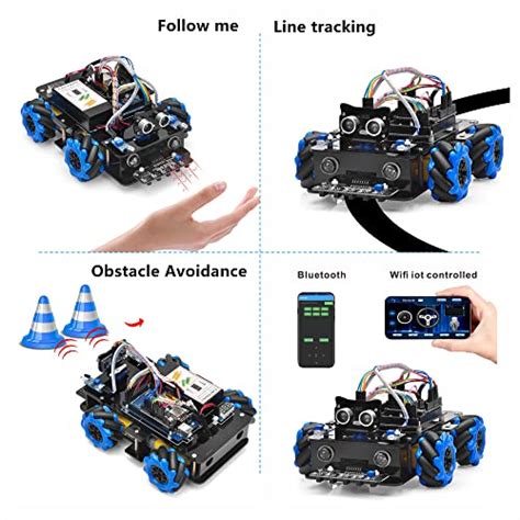 Omni Directional Mecanum Wheels Robot Car Kit For Arduino Mega2560 Raspberry Pi