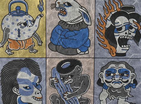 Yokai Collection Poster Powernotte Radical Handcraft Based In Venice