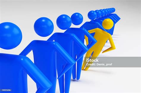 성공적인 임원 팀 앞에서 리더 훌륭한 지도자가 이끄는 성공적인 경영진팀 3d 렌더링 3차원 형태에 대한 스톡 사진 및 기타 이미지 3차원 형태 개념 개념 기호