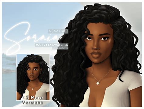 Sims 4 Long Curly Hair Maxis Match