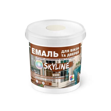 ᐉ Емаль акрилова для вікон та дверей Skyline Wood Ral 1015 0 4 л