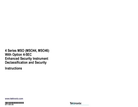 Tektronix Mso 4 Series Instructions Manual Pdf Download Manualslib