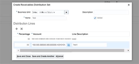 hsroracentre how to setup distribution sets in oracle cloud receivables