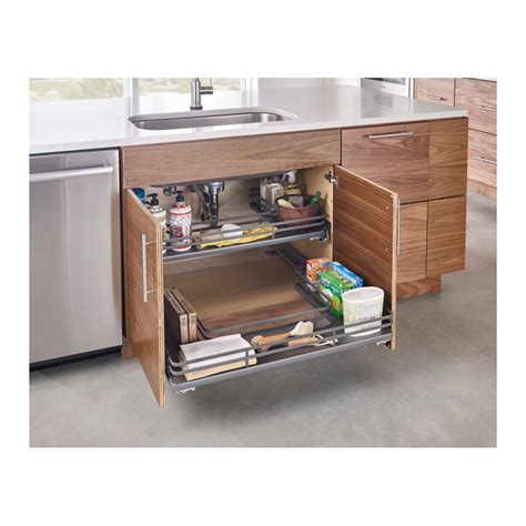 Rev A Shelf 5386 33BCSCFL FOG Base Wall Cabinet Pull Out Systems Pull Out U Shaped Shelf W