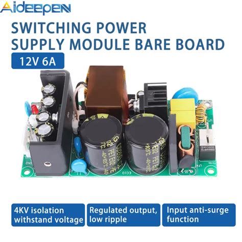 【ready Stock】original Aideepen 12v 6a 24v 3a 48v 1 5a Switching Power Supply Module Bare Board