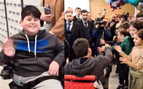 🎥 დათი ქოქრაშვილი სამშობლოში დაბრუნდა მოზარდს აეროპორტში მეგობრები და ოჯახის წევრები დახვდნენ