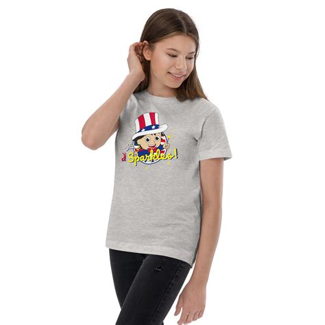 Ryans World Youth Red White And Sparkles T Shirt Ryans World Shop