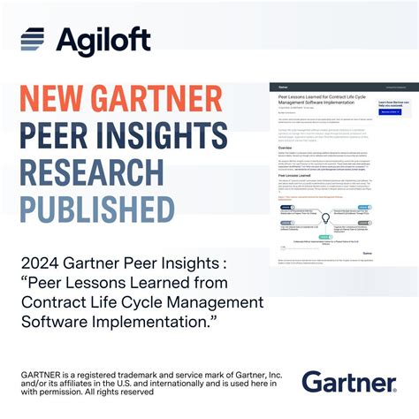 Agiloft Implementing A Contract Lifecycle Management Clm System If So The Gartner Report
