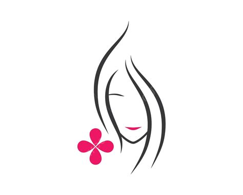 Women Face Silhouette Illustration Spa Face Vector Illustration Spa