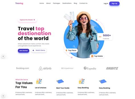Webdevelopment Nextjs Tailwindcss Travelwebsite