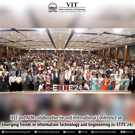 Vellore Institute Of Technology On Linkedin Ieee Acm Internationalconference
