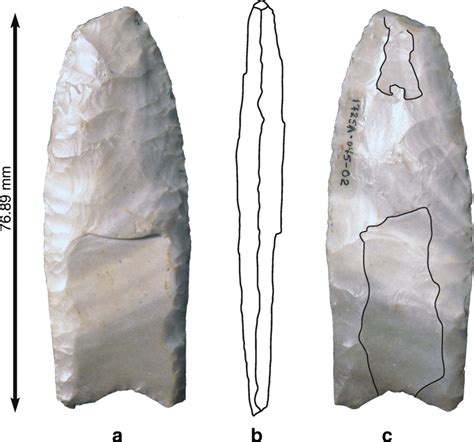 The Clovis Fluted Projectile Point Paleo Crossing Ohio Usa Image By