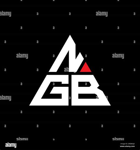 Ngb Triangle Letter Logo Design With Triangle Shape Ngb Triangle Logo