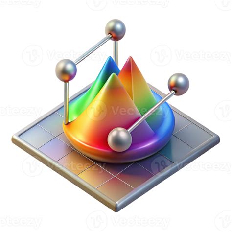 Extraordinary Artistic Detailed Spectral Analysis Diagram Isolated