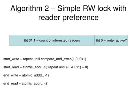 Ppt Scalable Reader Writer Synchronization For Shared Memory