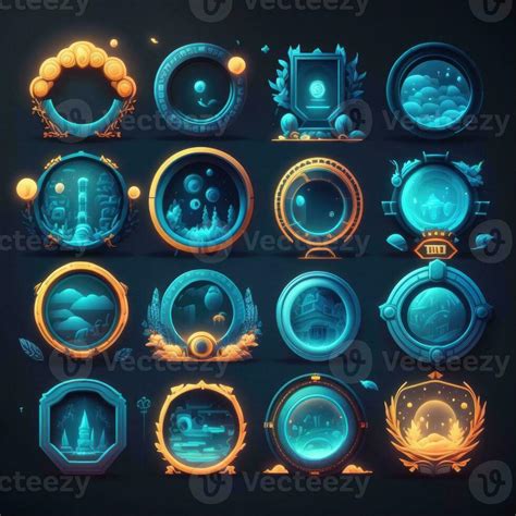 Gui Round Frame Game Stock Photo At Vecteezy
